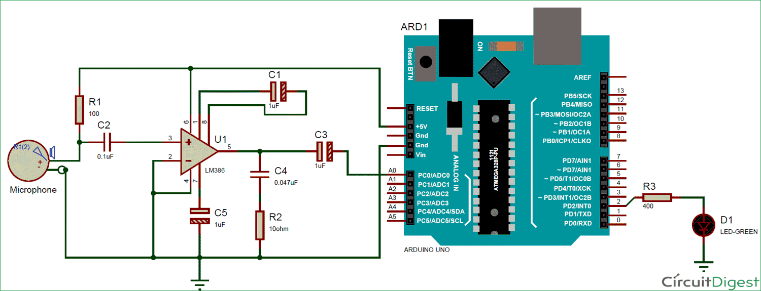 使用麦克风和Arduino测量以dB为单位的声音/噪声水平_lm386 计算分贝值-CSDN博客