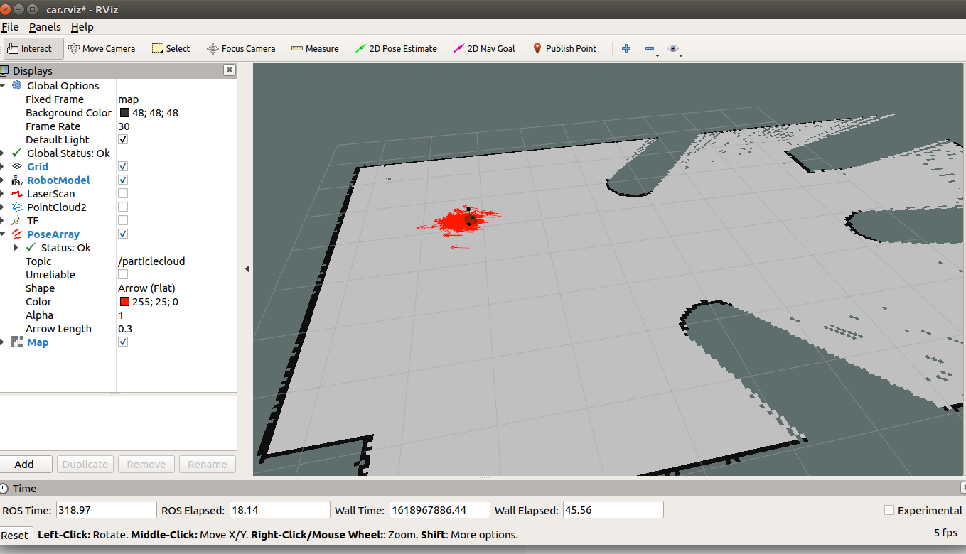 ROS教程 Gazebo仿真(7)-SLAM之gmapping路径规划move_base_gzaebo gmapping 建图rviz出错-CSDN博客