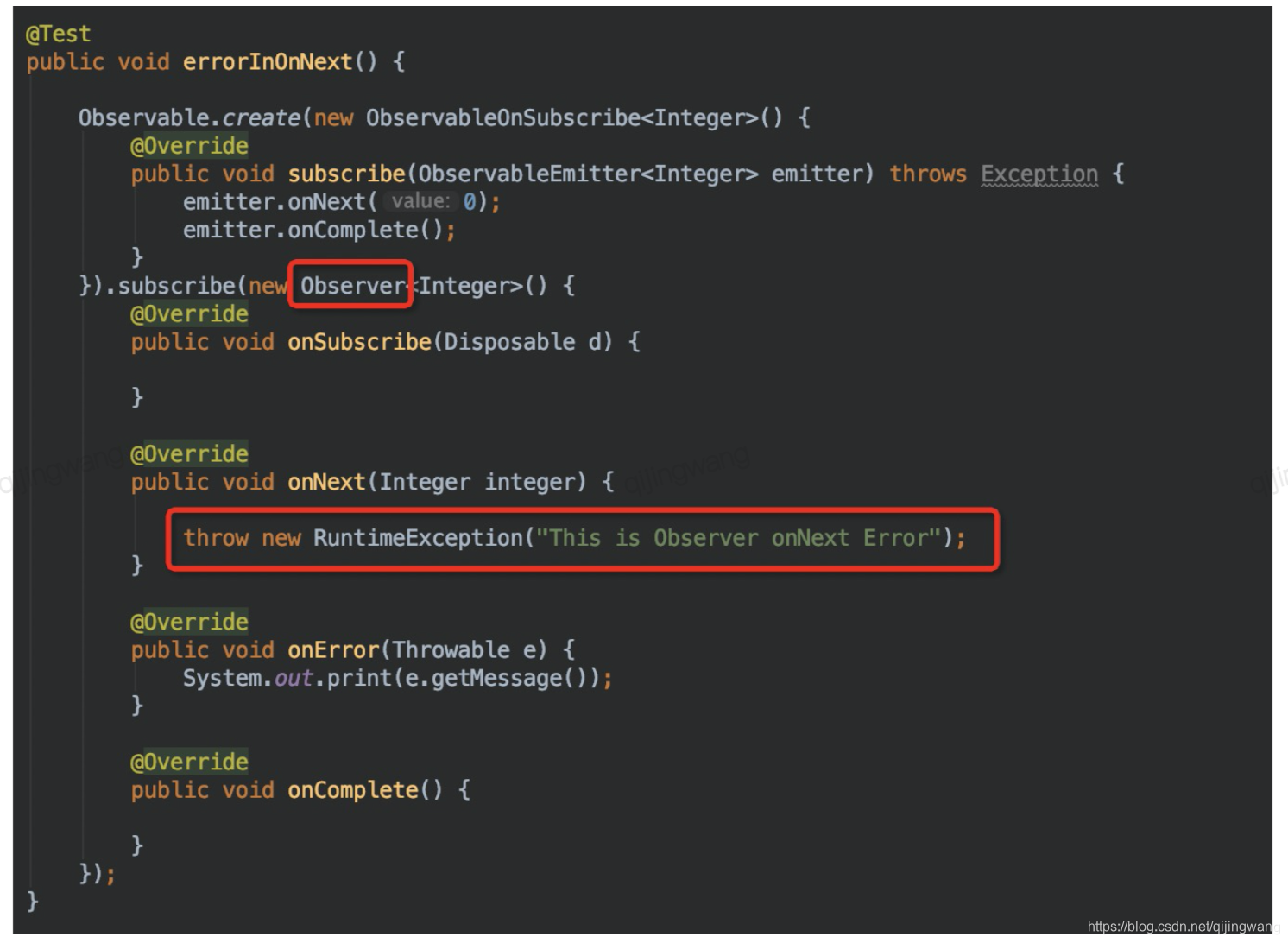 Rxjava的onerrornotimplementedexception异常分析 Csdn博客