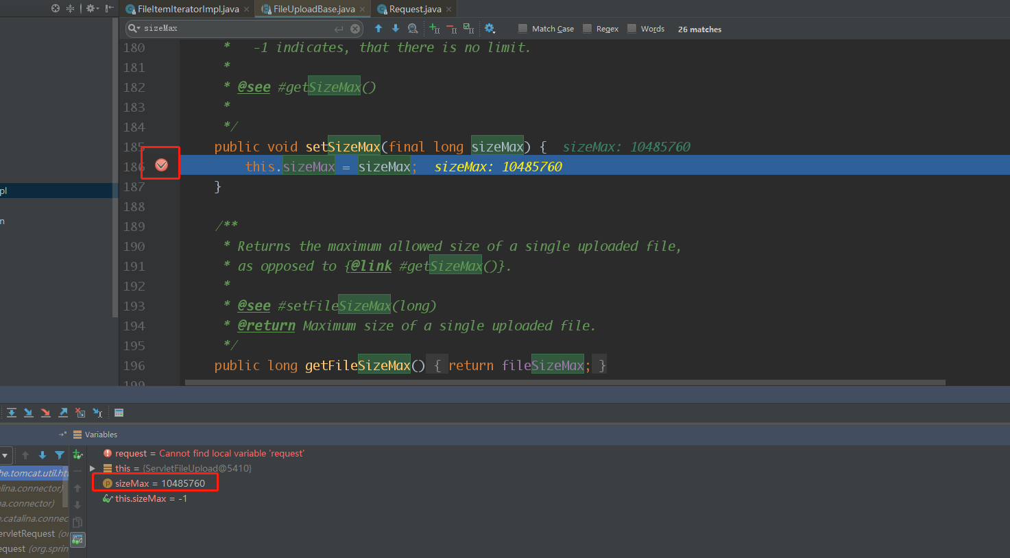 springboot文件上传，文件过大引发异常SizeLimitExceededException——思考与解决办法（Debug分析自动装配）_request processing ...