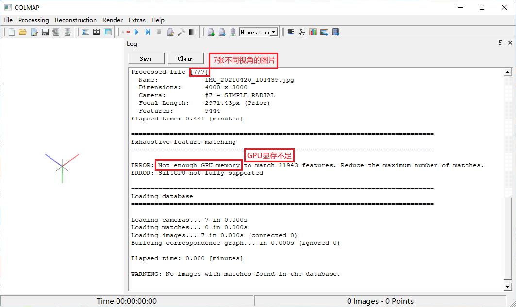 Windows+COLMAP三维重建教程【exe安装】_colmap闪退-CSDN博客