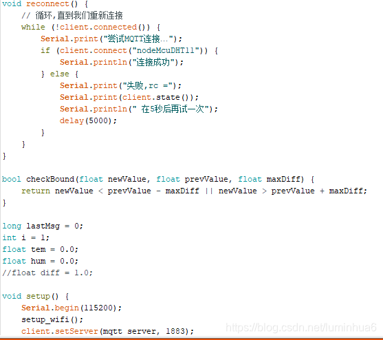 基于esp8266温湿度传感器实现mqtt数据在mysql上的数据持久化实验esp8266的数据阿里云mysql Csdn博客