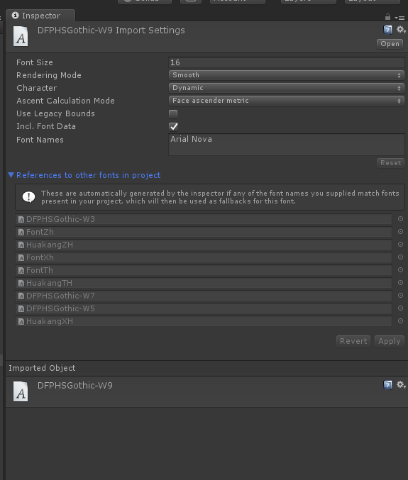 【Unity】对Unity引用三方字体的踩坑日志_no references to other fonts in project-CSDN博客