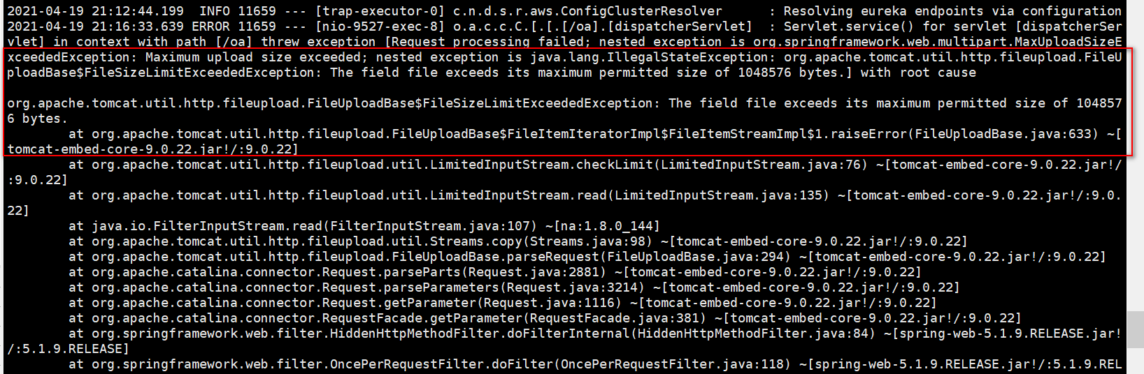 SpringBoot项目文件上传413超过默认大小（nginx和tomcat默认配置修改）_springboot 413-CSDN博客