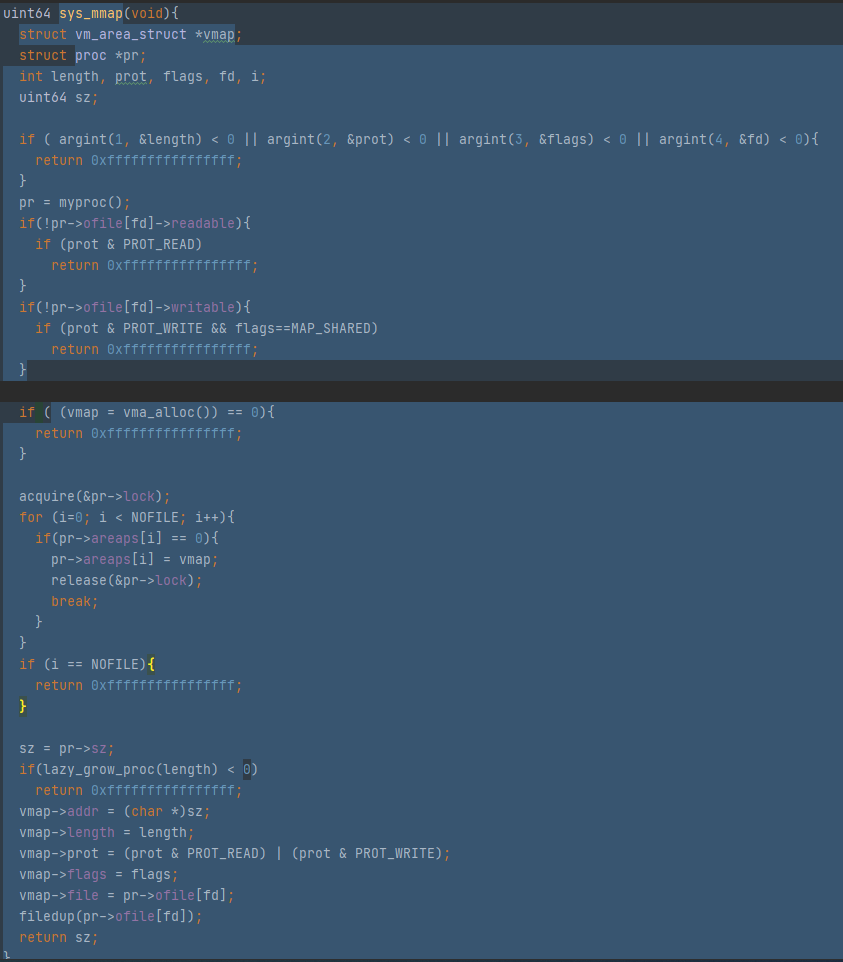 Mit6.S081-实验10-mmap_mmap返回fffffffffff-CSDN博客
