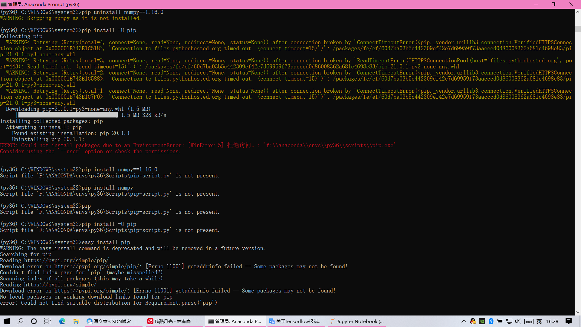 关于python：F:\ANACONDA\envs\py36\lib\site-packages\tensorflow\python ...