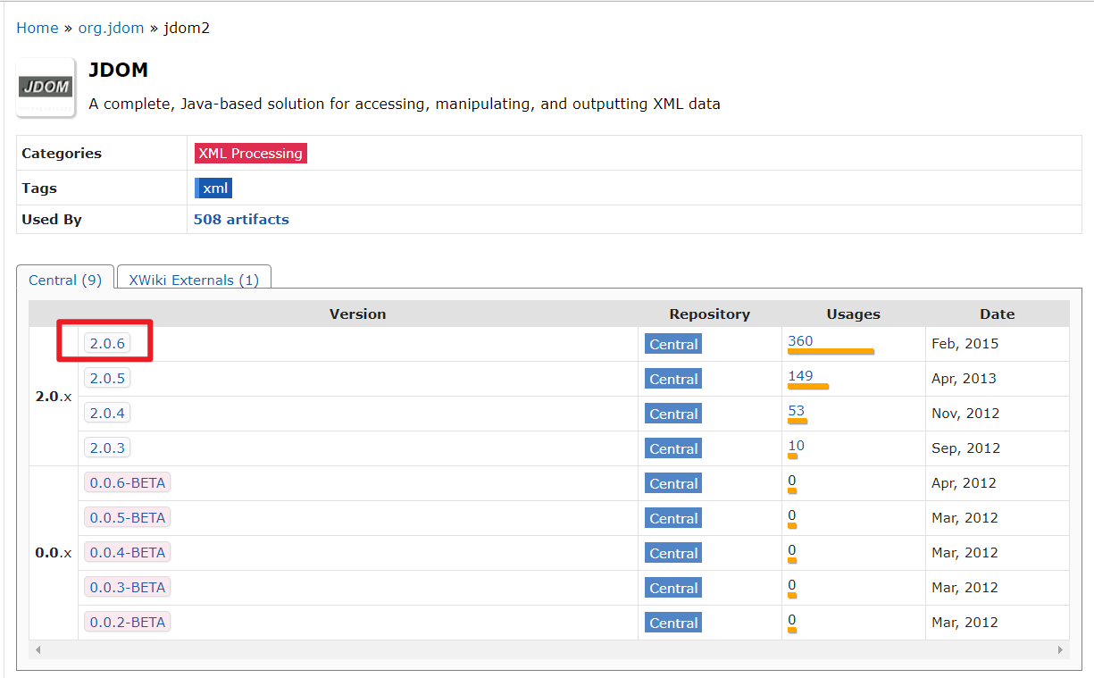 JDOM包的下载地址和mvnrepository网站-CSDN博客