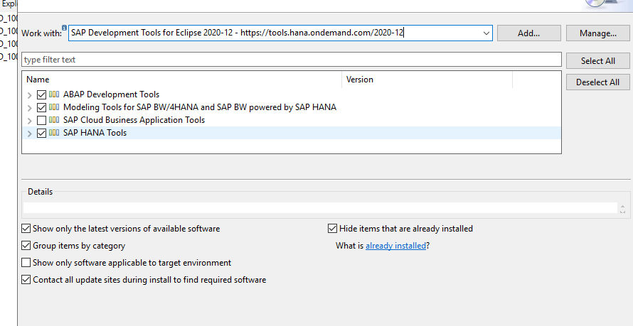 Eclipse for ABAP / HANA Studio 安装已经配置ABAP和 BW插件_sap hanastudio 的eclipse安装-CSDN博客