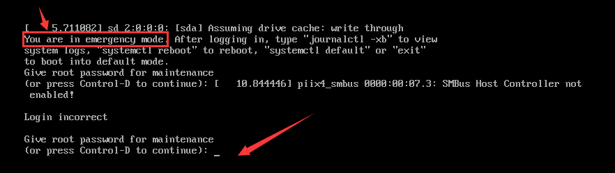 启动提示SMBus Host Controller not enabled you are in emergency mode解决方案-CSDN博客