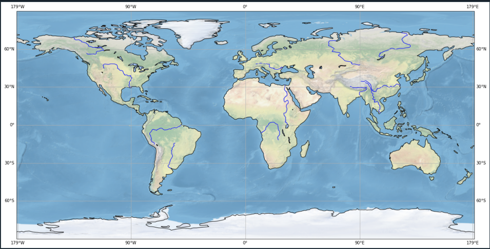 python 绘制世界地图，添加海岸线、陆地、投影_axmap添加陆地-CSDN博客