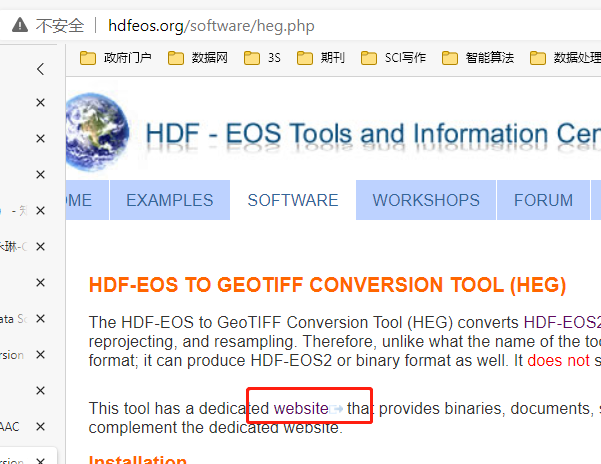 HEG安装及hdf文件转tif文件批处理_hdf explorer转tiff-CSDN博客