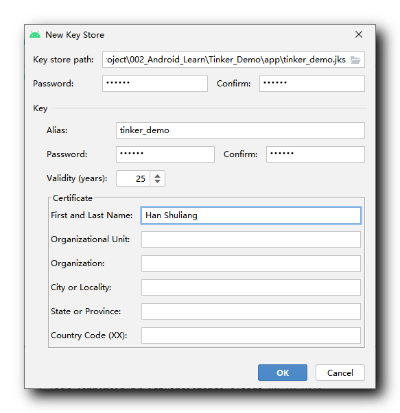【错误记录】创建密钥报错 ( Key was created with errors: Warning: JKS 密钥库使用专用格式。建议使用 “ keyto “ 迁移到行业标准格式 ...
