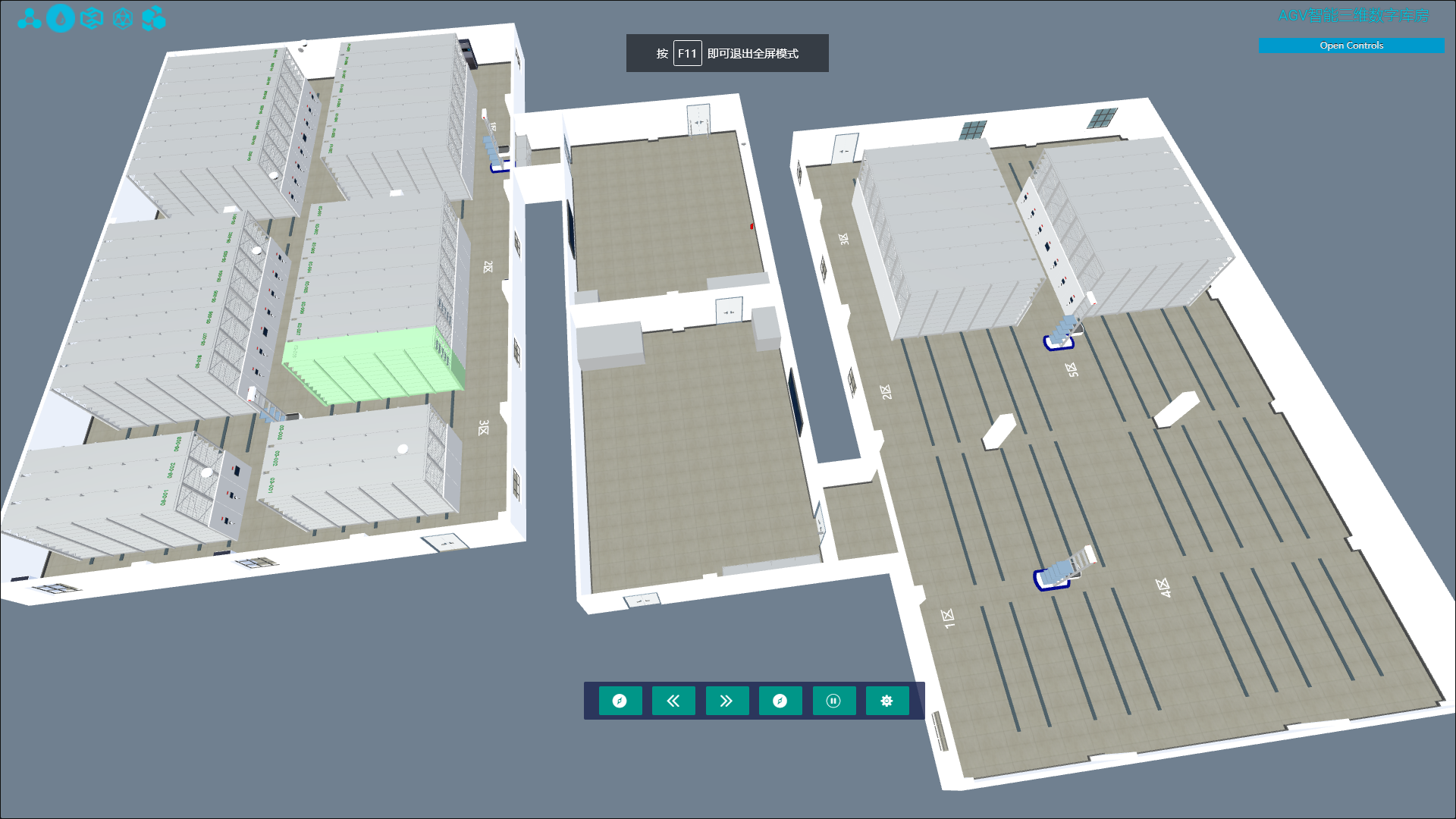 AGV智能三维数字物流库房HTML5+WebGL(Threejs)解决方案_threejs 货架-CSDN博客