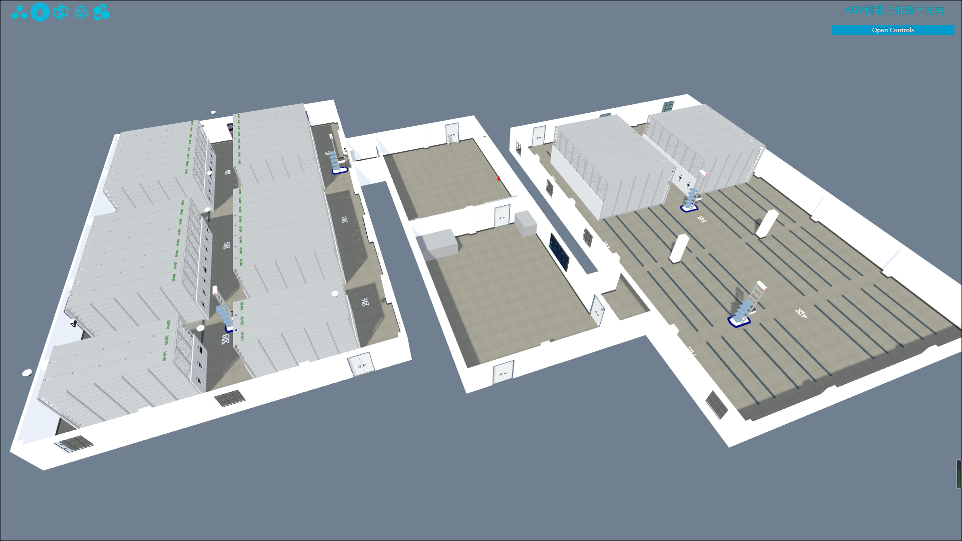 AGV智能三维数字物流库房HTML5+WebGL(Threejs)解决方案_threejs 货架-CSDN博客