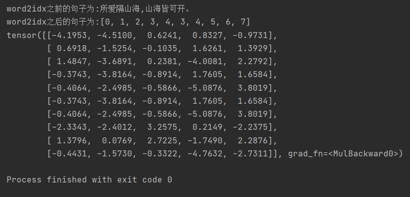 深度学习入门--PyTorch文字处理及Embedding_pytorch中封存的linear embedding代码-CSDN博客
