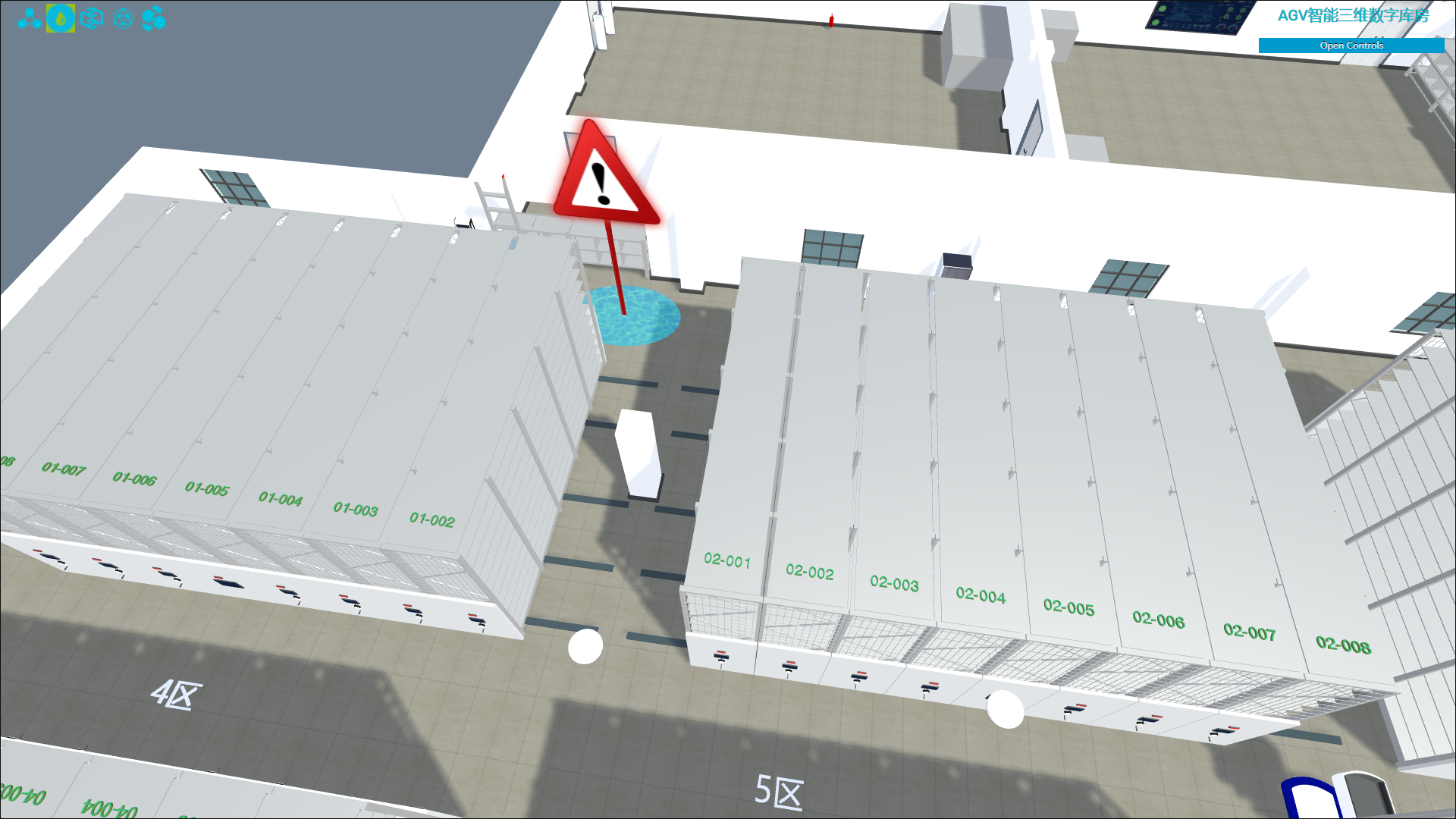 AGV智能三维数字物流库房HTML5+WebGL(Threejs)解决方案_threejs 货架-CSDN博客