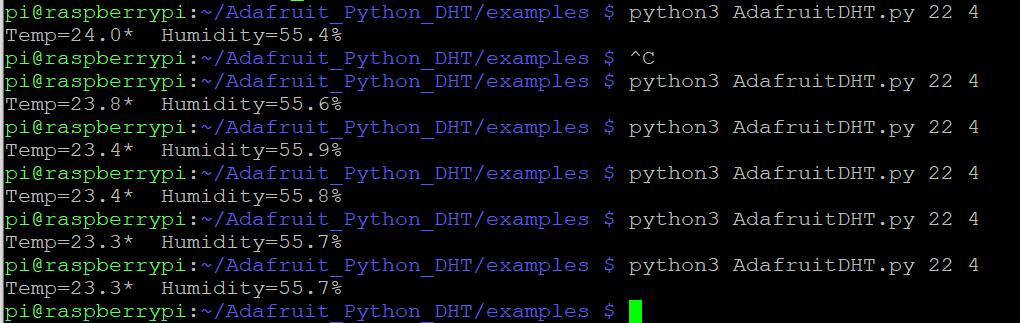 树莓派4B使用串口读取温湿度传感器DHT11/22数据_树莓派如何导入adafruit库-CSDN博客