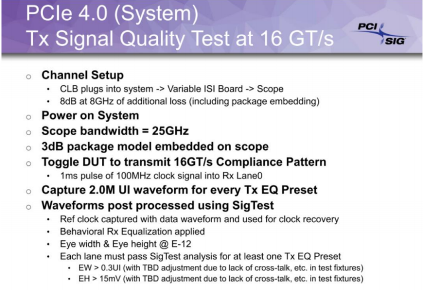 PCI Express学习篇---物理层电气特性(三)Transmitter Compliance Test_pci express 4.0 ...