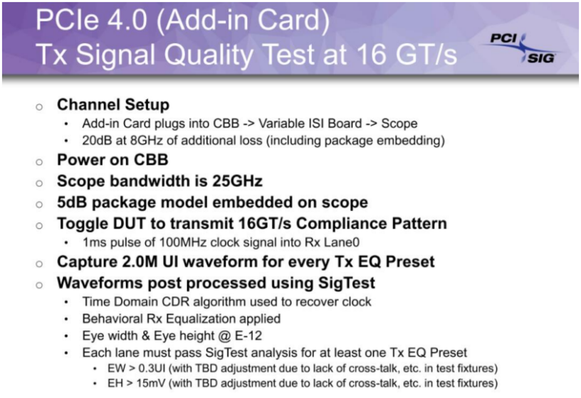 PCI Express学习篇---物理层电气特性(三)Transmitter Compliance Test_pci express 4.0 ...