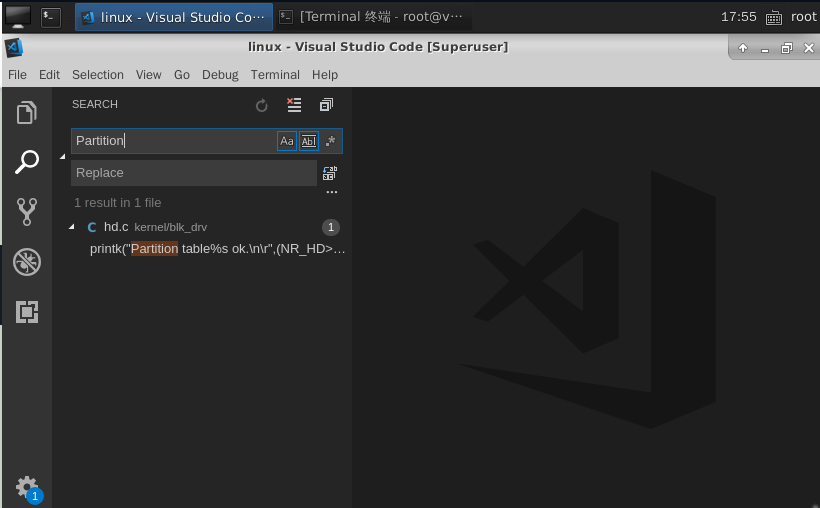 shiyan_根据相关知识,将系统启动时显示的字符串由原来的partition table ok.变为hello,-CSDN博客