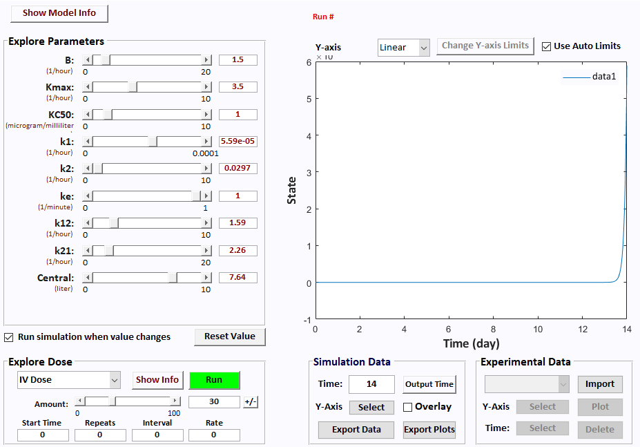 MATLAB生物仿真工具之Simbiology----bacterial growth模型模拟_matlab生物信息工具箱simbiology ...