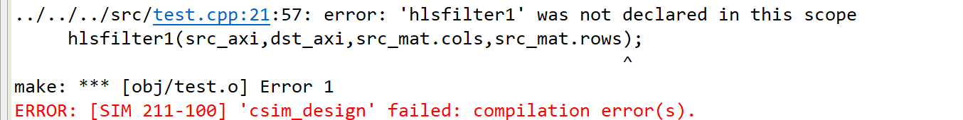 HLS报错解决方法（csim_design failed）_不缺席的阳光的博客-CSDN博客_hls不支持怎么解决