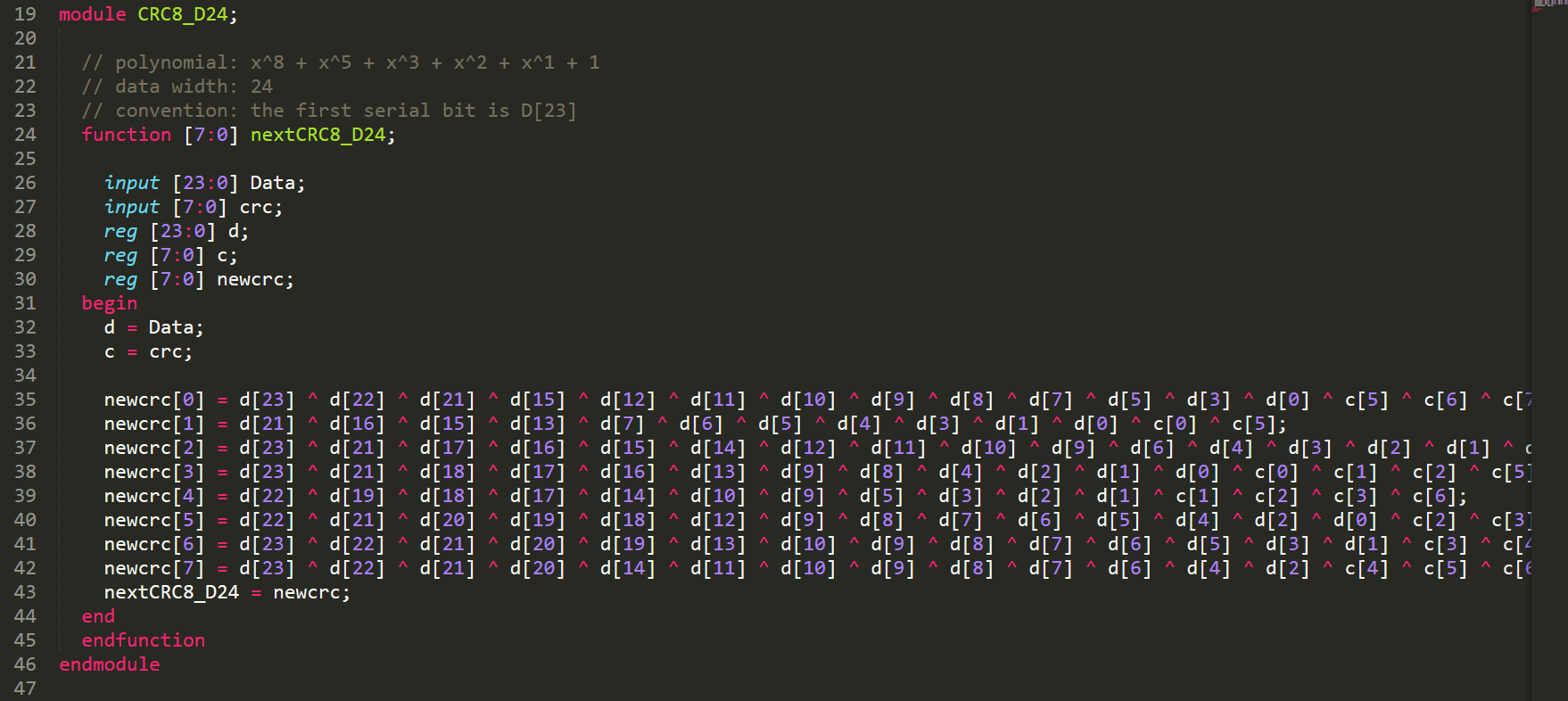 Verilog自动生成 Crc 校验代码crc生成网站 Csdn博客 