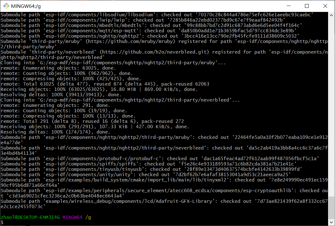 乐鑫Espressif Wi-Fi Mesh框架ESP-MDF软件环境搭建（windows）_esp安装mdf-CSDN博客