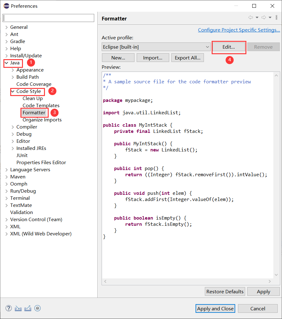 在Eclipse中实现tab转换为4个空格(insert spaces for tabs)_eclipse tab键换成4个空格-CSDN博客