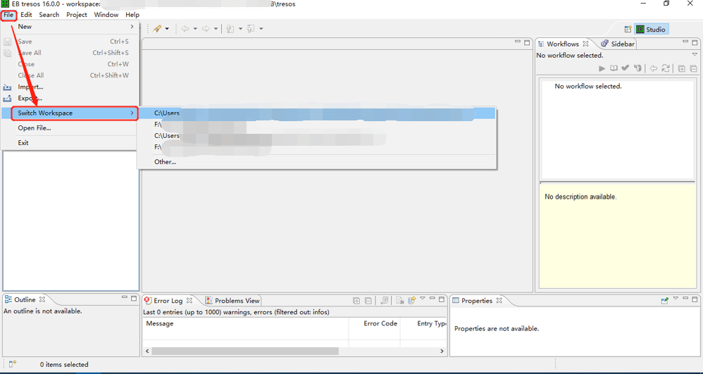 EB新建workspace及导入现有工程，导出.arxml格式配置文件_eb导出arxml-CSDN博客