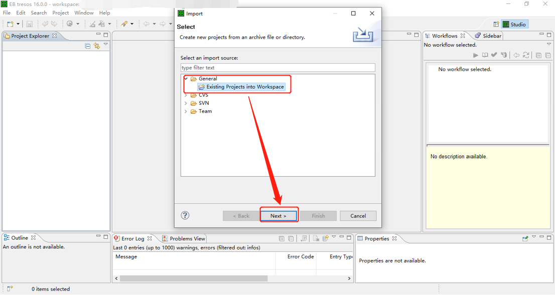 EB新建workspace及导入现有工程，导出.arxml格式配置文件_eb导出arxml-CSDN博客