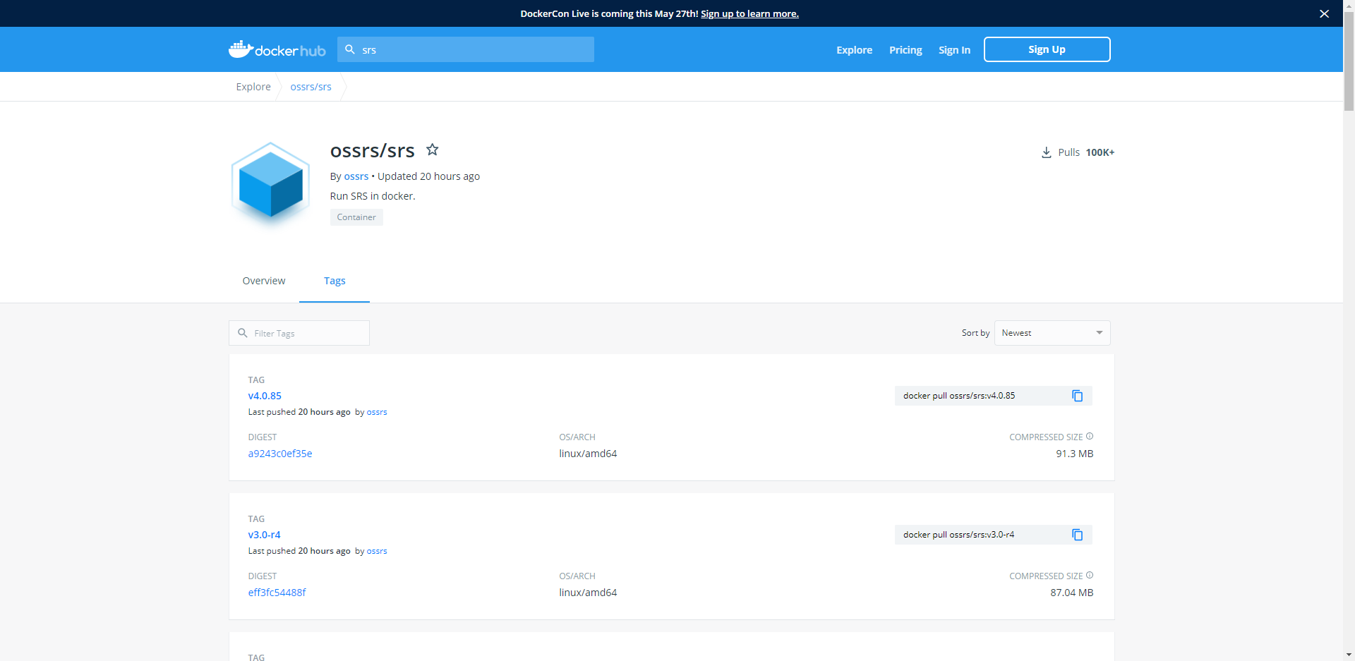 Docker 实战系列之 SRS 流媒体服务器_srs控制台未授权访问-CSDN博客