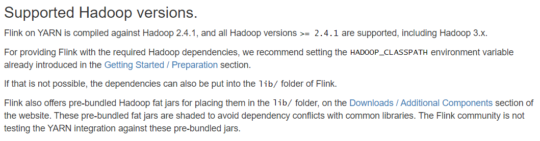flink针对hadoop 3.x的支持及集成方式_hadoop和flink版本对应关系-CSDN博客