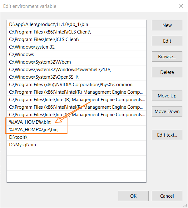 ‘java‘ is not recognized as an internal or external command, operable program or batch file ...