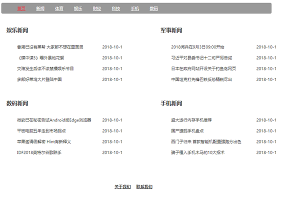 Web前端实验二 Csdn博客 