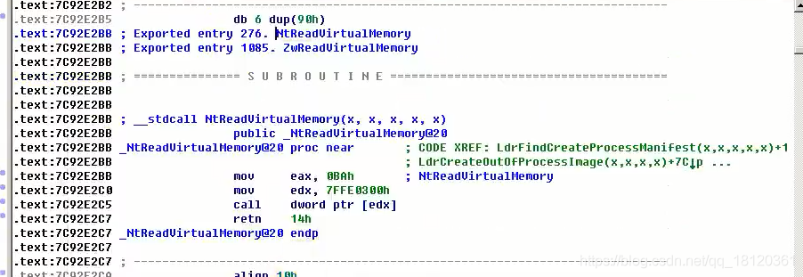 【2021.04.26】API函数的调用过程(Ring3进Ring0)：上_7ffe0000-CSDN博客