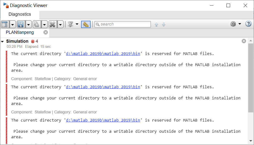 matlab simulink报错笔记整理_please change your current directory to a writable-CSDN博客