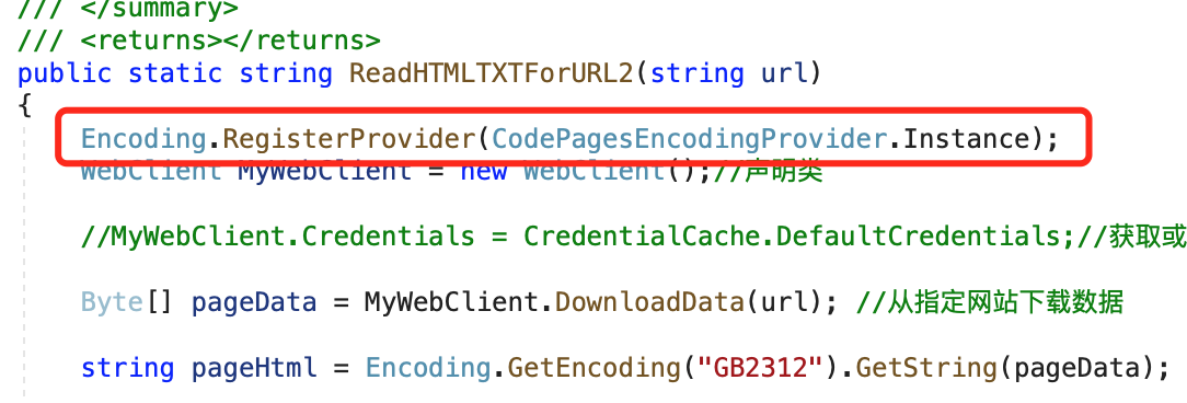 .Net Core 读取GB2312网页时乱码_:“'gb2312' is not a supported encoding name. for i-CSDN博客