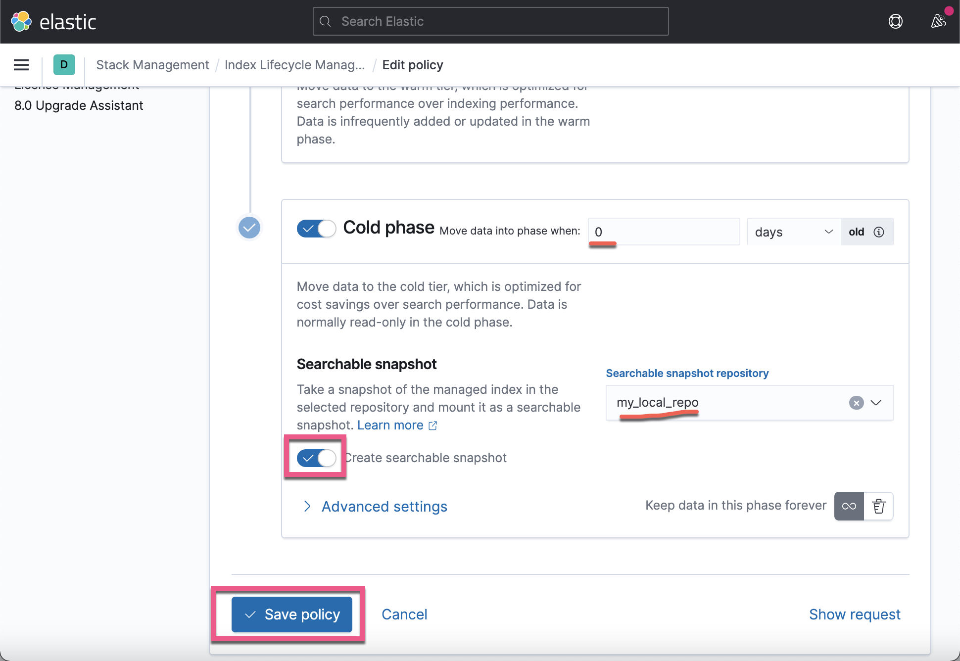 Elasticsearch：Searchable snapshot 在索引生命周期管理中的应用_cold阶段searchable snapshot-CSDN博客