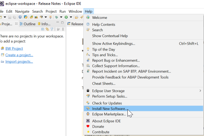 安装基于eclipse的BW modeling tools 和 ABAP Development Tool_eclipse 安装bwmt-CSDN博客