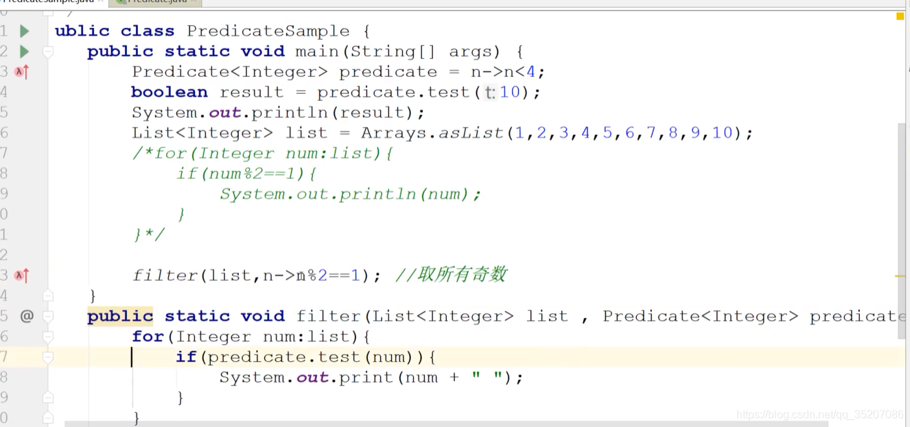 Lambda表达式之函数式编程与predicate函数式接口、consumer函数式接口、function函数式接口lamda Predicate 函数参数 Csdn博客