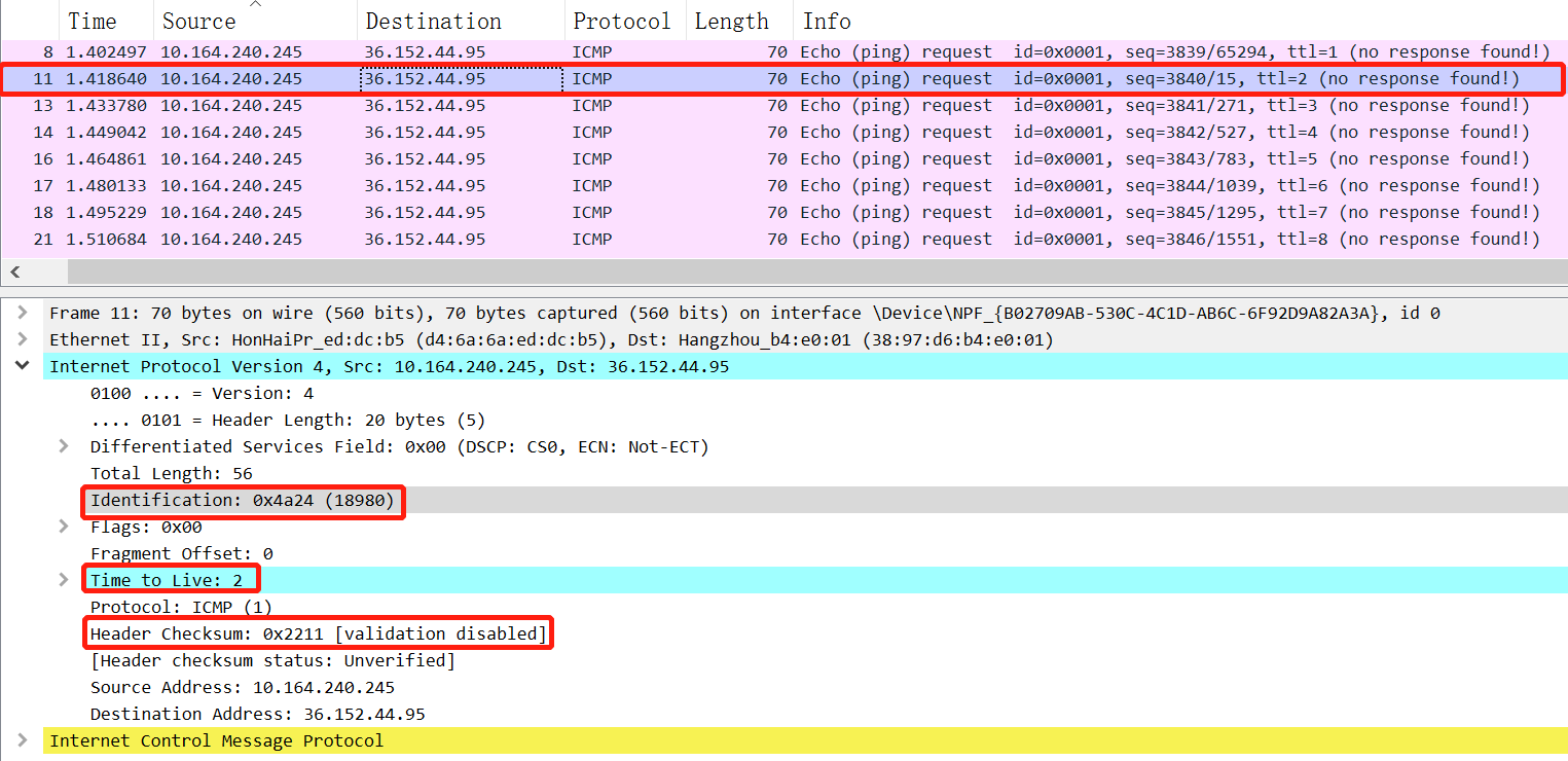 Wireshark Labs(6): IP v7.0_find the first icmp echo request message ...