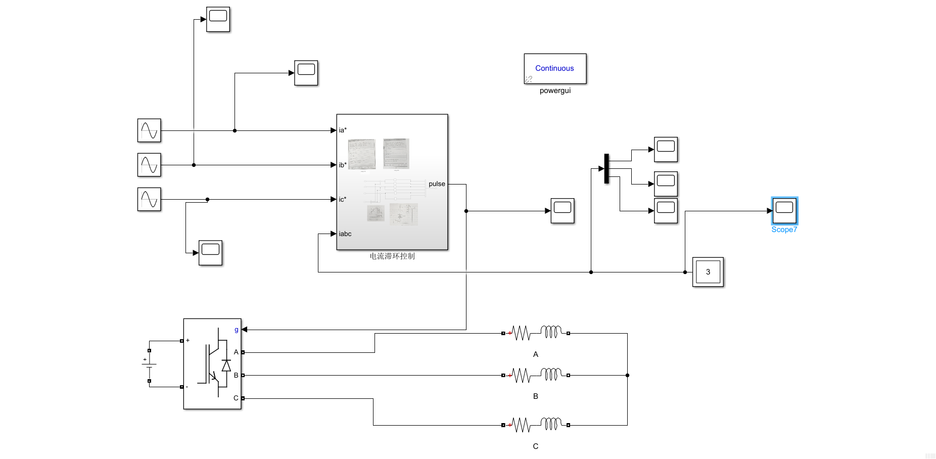 电流滞环控制（Current Follow PWM）Simulink仿真教程_滞环比较器simulink-CSDN博客