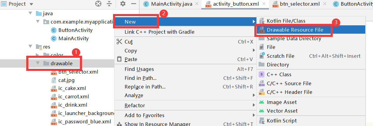 Android开发基础之按钮Button_android中button_舒泱的博客-CSDN博客