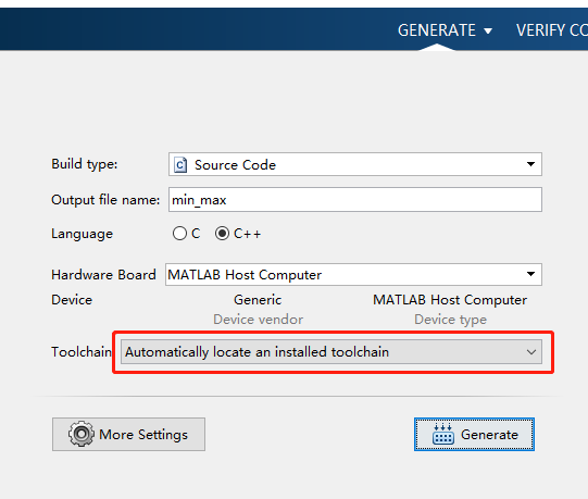 matlab2018b 转c++时报错_the specified code generation target is configured-CSDN博客