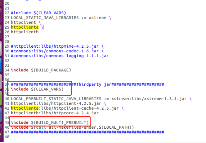 Linux 编译，Android.mk 导入第三方jar 报错(APPS android-arm) missing xxx(JAVA_LIBRARIES android-arm ...