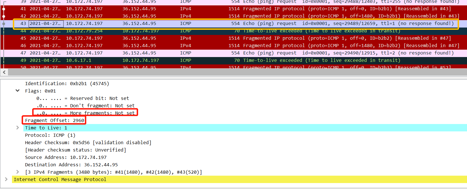 Wireshark Labs(6): IP v7.0_find the first icmp echo request message that was -CSDN博客