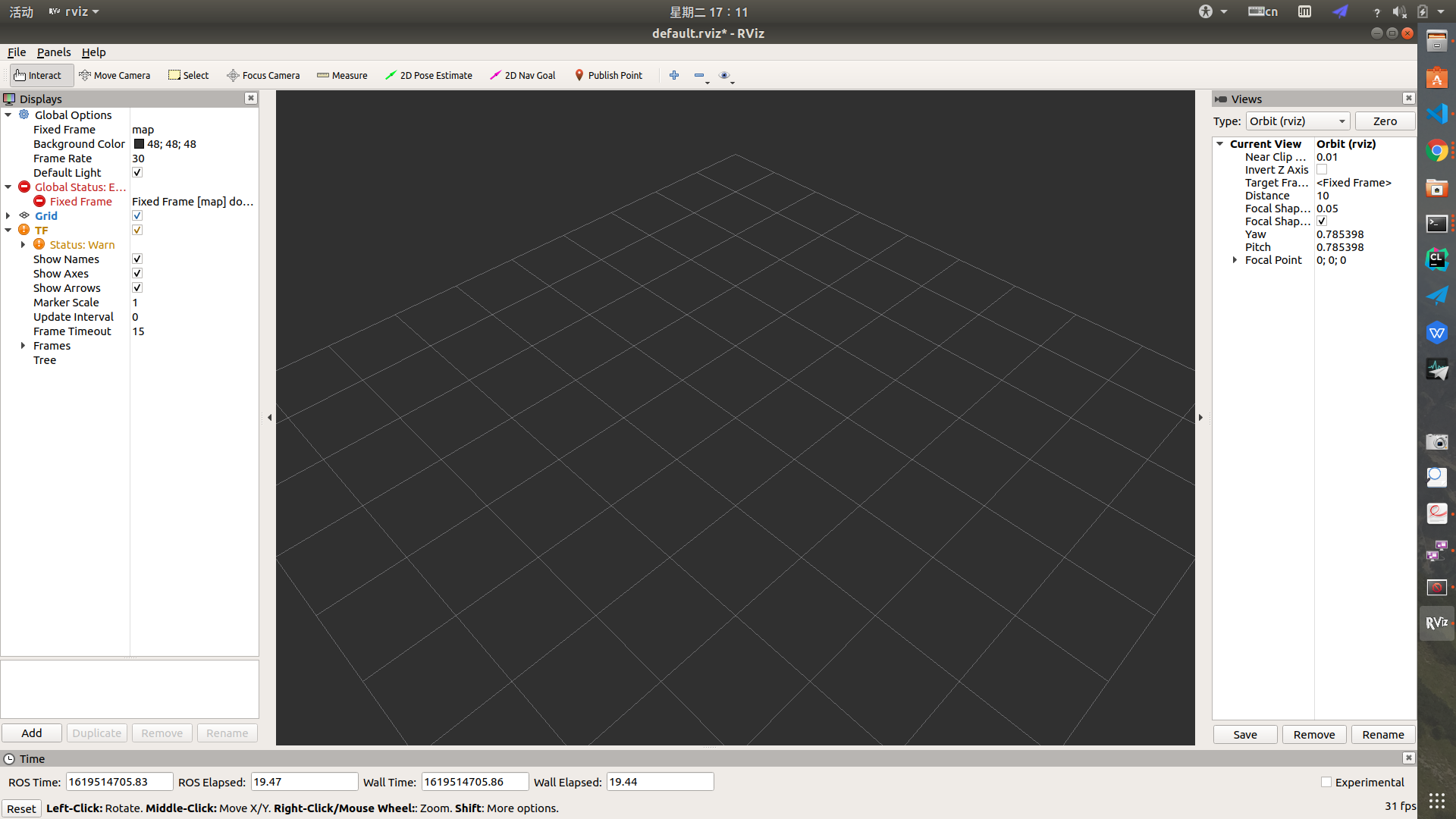 rviz global status显示为error的问题解决_rviz global status error-CSDN博客