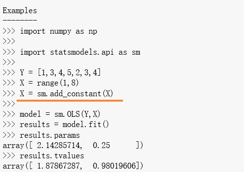 Python statsmodel回归 添加截距项_python里面pandas做回归怎么添加截距项-CSDN博客
